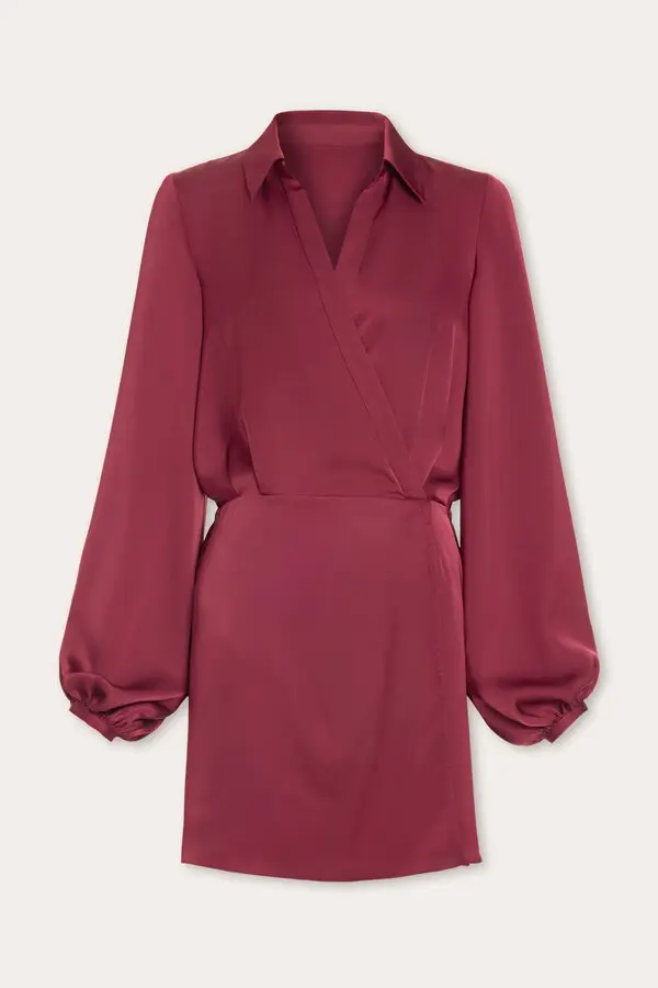 Ramy Brook Carolyn Faux Wrap Mini Dress