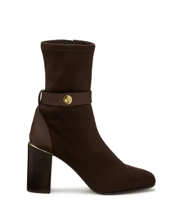 Ramy Brook Cami Heeled Boots - Brown Suede