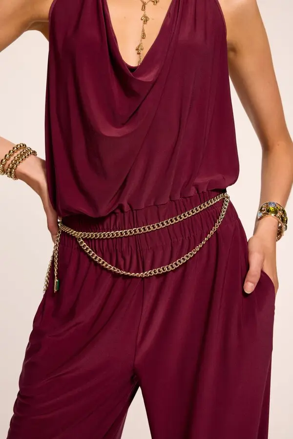 Ramy Brook Stephanie Jersey Halter Jumpsuit