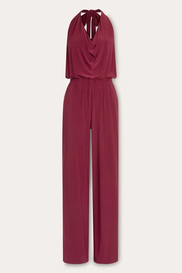 Ramy Brook Stephanie Jersey Halter Jumpsuit