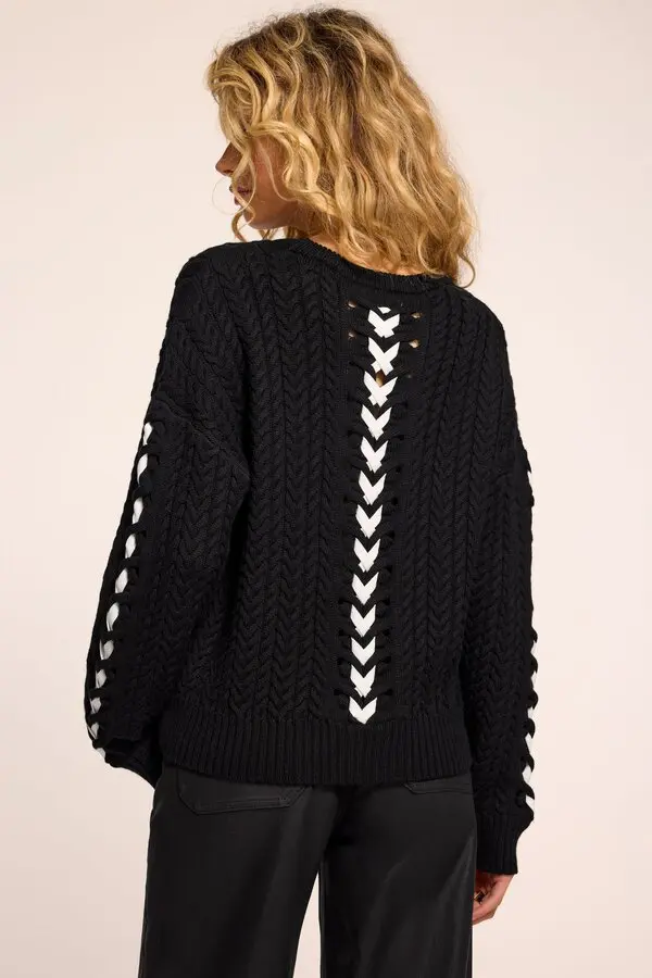 Ramy Brook Nora Cable Knit Sweater