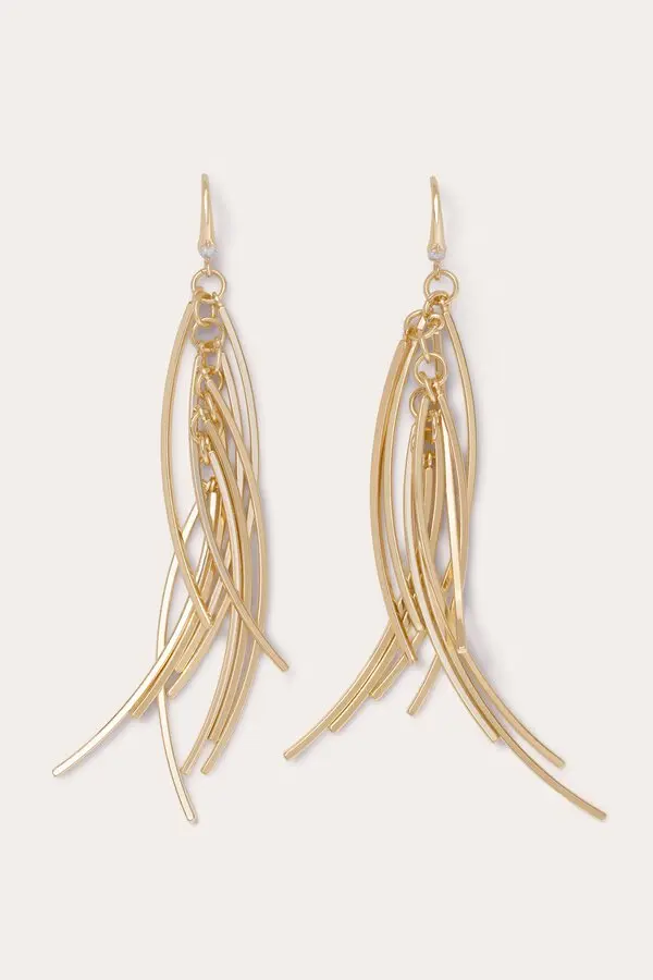 Ramy Brook Kelsea Fringe Earrings - Gold