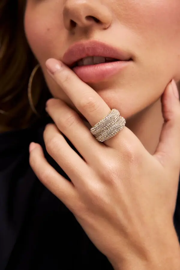 Ramy Brook Khatia Pave Crystal Ring