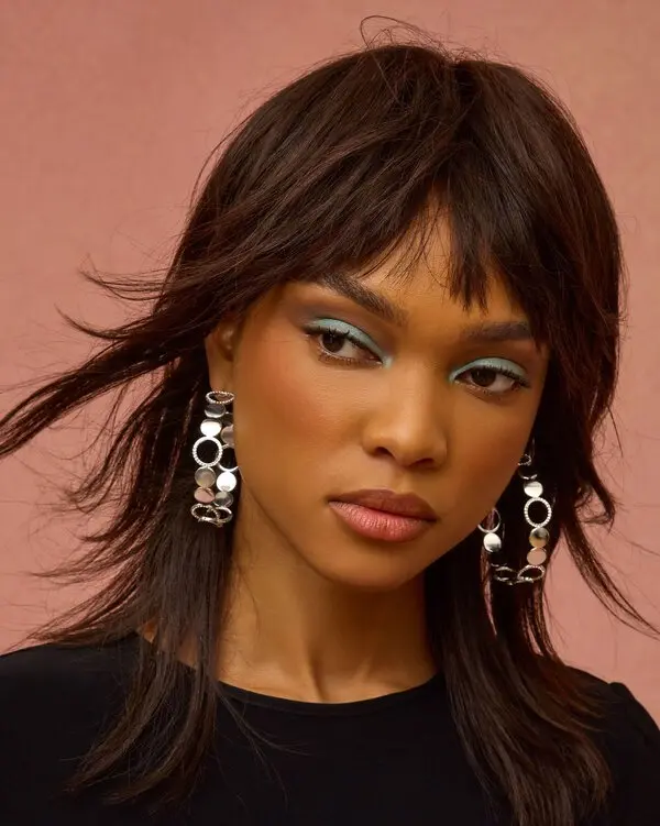 Ramy Brook Tash Sparkle Hoop Earrings