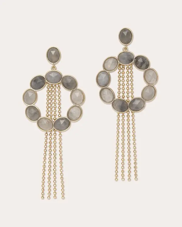 Ramy Brook Lizza Smoky Quartz Earrings - Gold