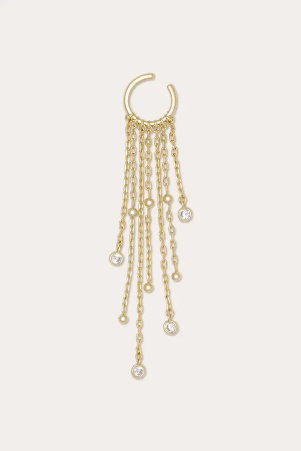 Ramy Brook Eliza Ear Cuff - Clear/gold