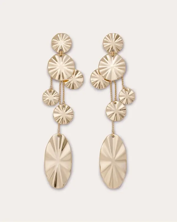 Ramy Brook Eleonora Molten Disk Earrings - Gold