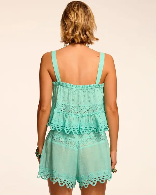 Ramy Brook Amina Cotton Eyelet Coverup Top