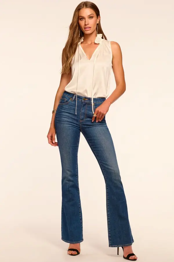 Ramy Brook Helena 5-pocket Flare Jean - Medium Wash