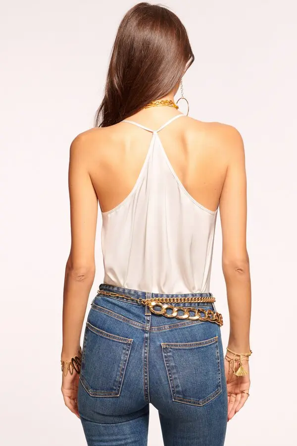 Ramy Brook Noelle V-neck Tank Top - Ivory
