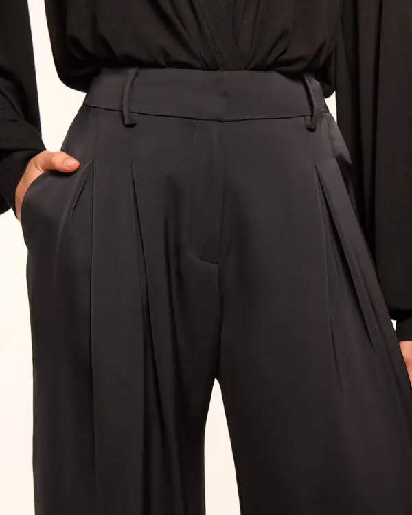 Ramy Brook Oscar Pleated Wide Leg Pant