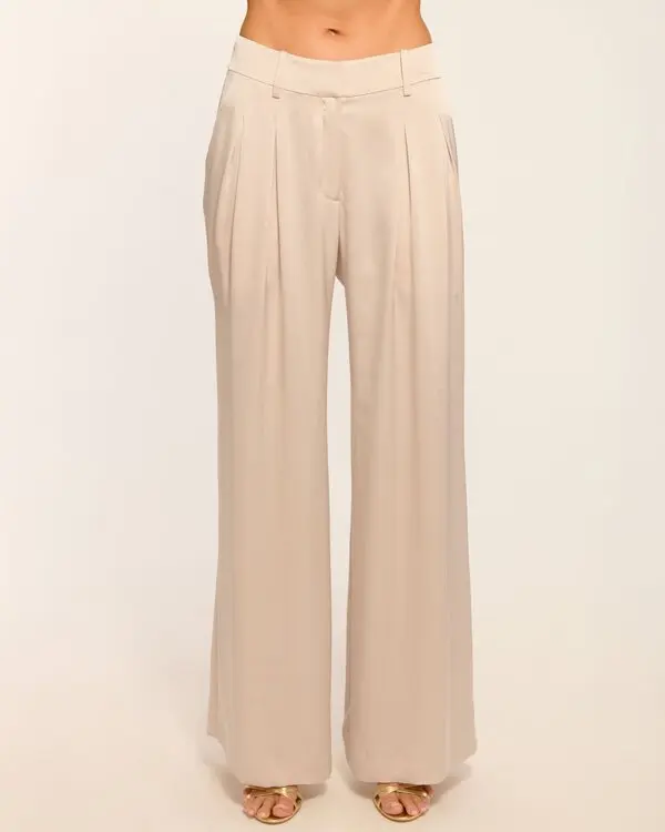 Ramy Brook Oscar Pleated Wide Leg Pant