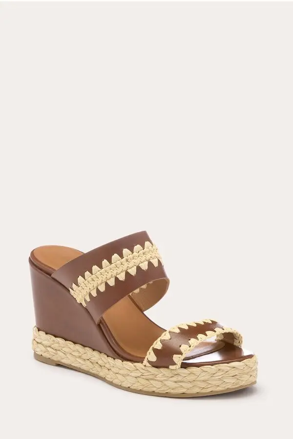 Ramy Brook Landyn Crochet Espadrille Wedge - Brown