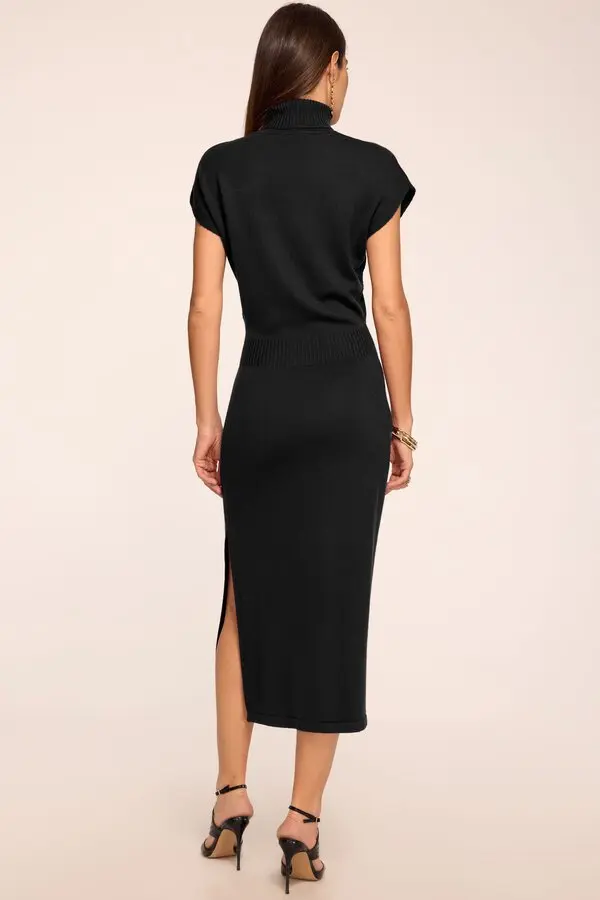 Ramy Brook Natalie Merino Turtleneck Midi Dress