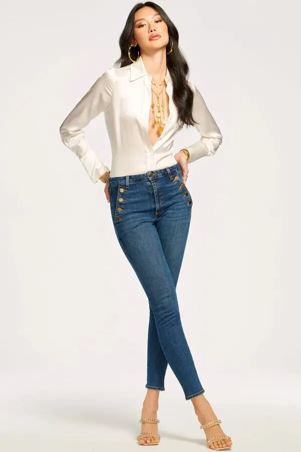 Ramy Brook Helena High-rise Skinny Jeans - Medium Wash