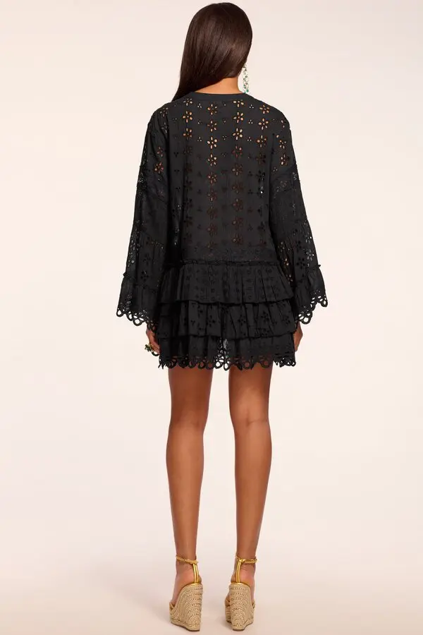 Ramy Brook Roxanne Cotton Eyelet Coverup Mini Dress