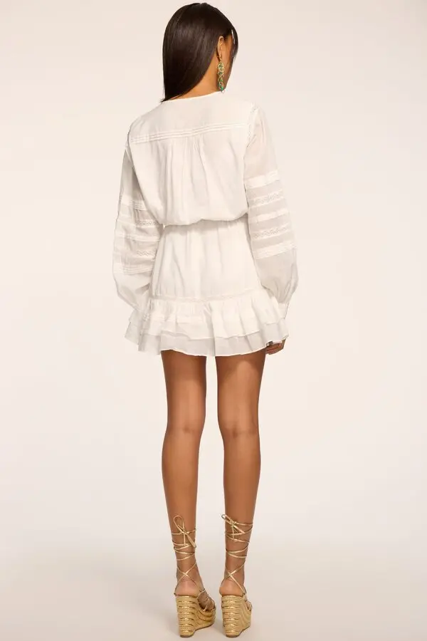 Ramy Brook Arabella Embroidered Voile Mini Dress