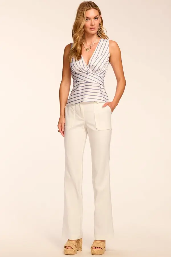 Ramy Brook Marit Stretch Cotton Pant - Ivory