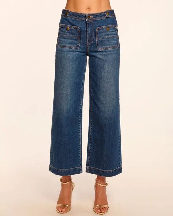 Ramy Brook Gemma Mid-rise Cropped Jean