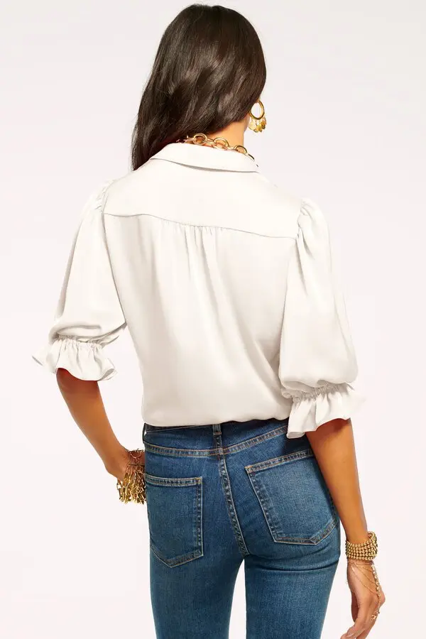 Ramy Brook Dina Button Down Bodysuit