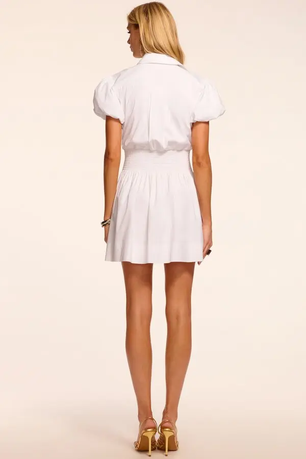 Ramy Brook Nicky Cotton Poplin Short Sleeve Mini Dress