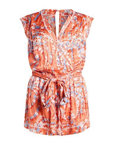 Poupette St Barth Jumpsuit Coral Size Viscose - Red