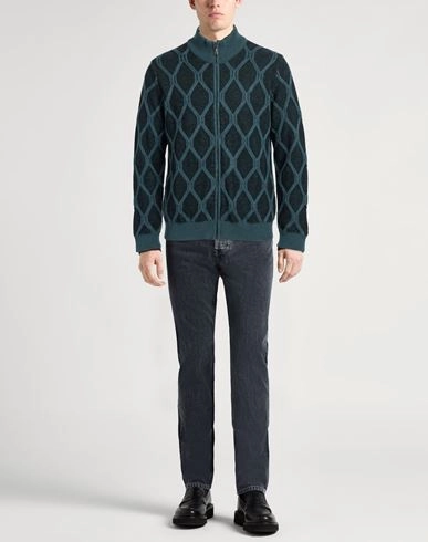 MOORER Cardigan Deep Teal Size Virgin Wool