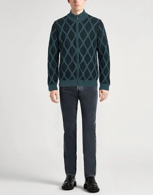 MOORER Cardigan Deep Teal Size Virgin Wool