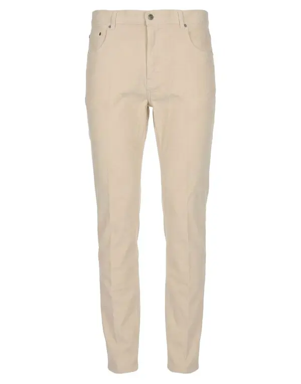 DONDUP Fading High Waisted Corduroy Pants - White