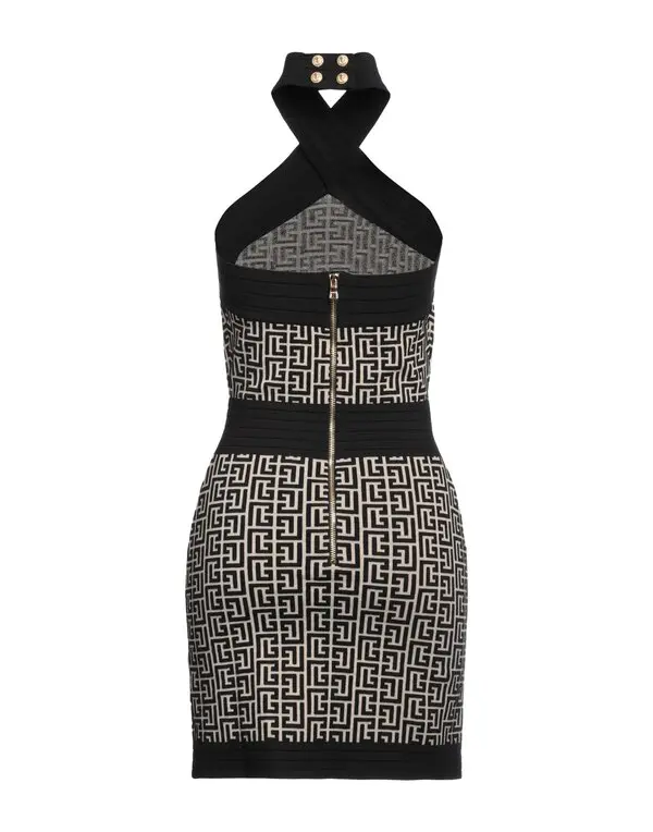 Balmain Mini Dress Size Wool, Viscose, Polyamide, Elastane
