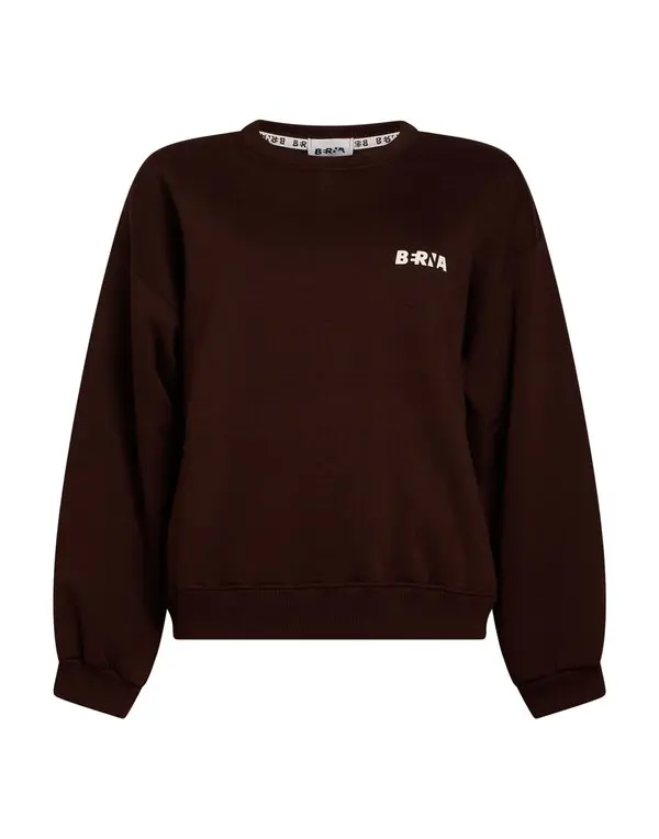 BERNA Sweatshirt Chocolate Size Cotton, Polyester