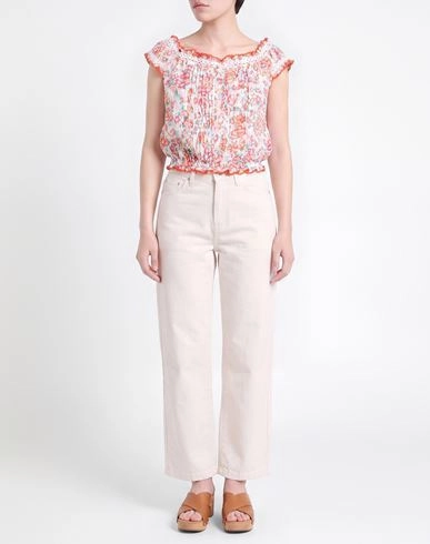 Poupette St Barth Top Coral Size Cotton