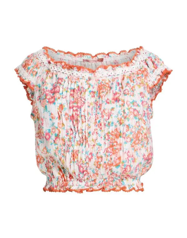 Poupette St Barth Top Coral Size Cotton