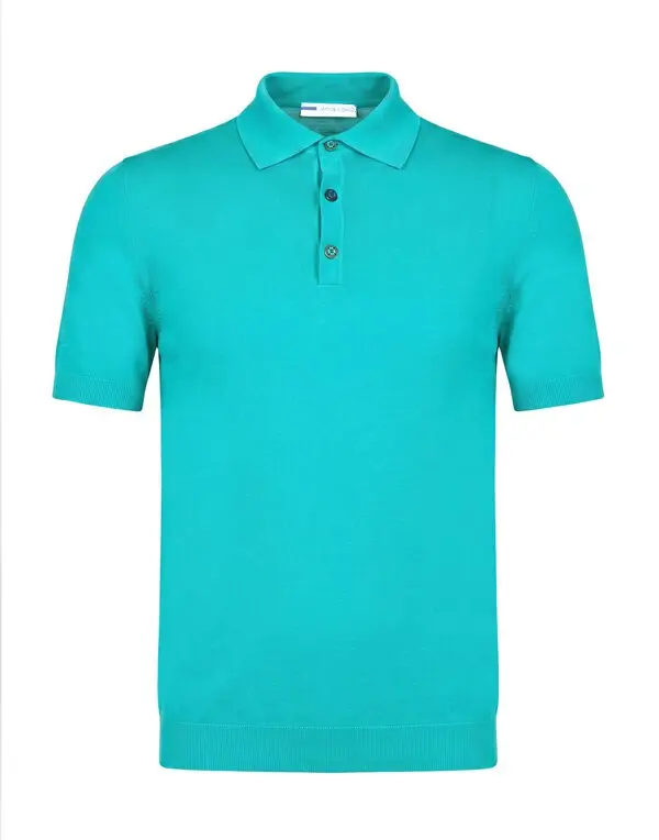 JACOB COHЁN Polo Shirt Deep Teal Size Cotton