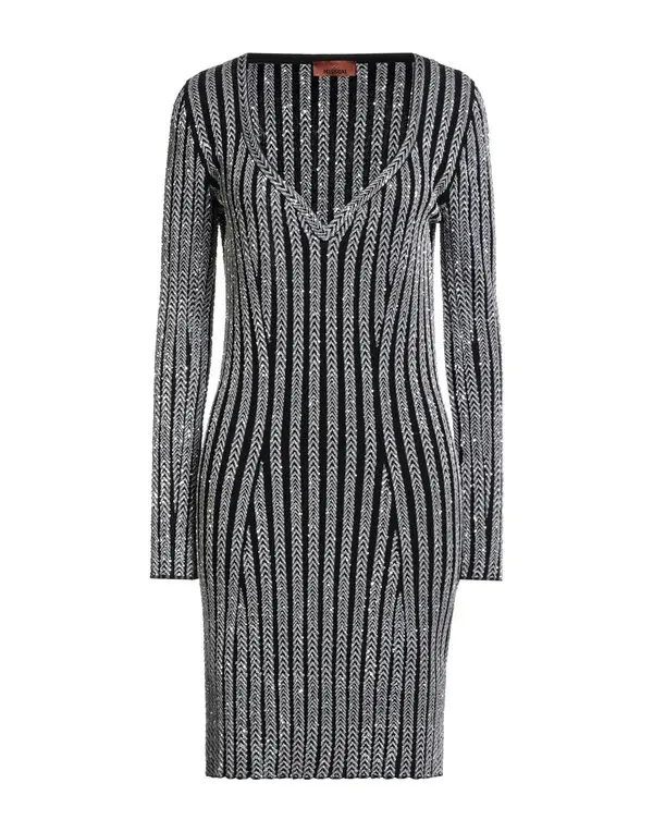 Missoni Mini Dress Size Viscose, Polyamide, Polyester