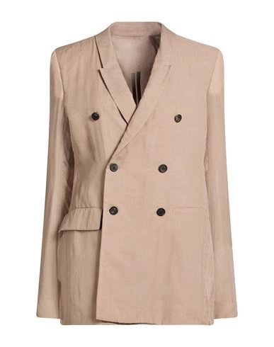 Rick Owens Blazer Light Brown Size Silk - Beige