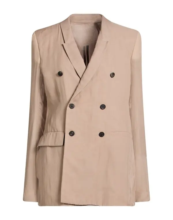 Rick Owens Blazer Light Brown Size Silk