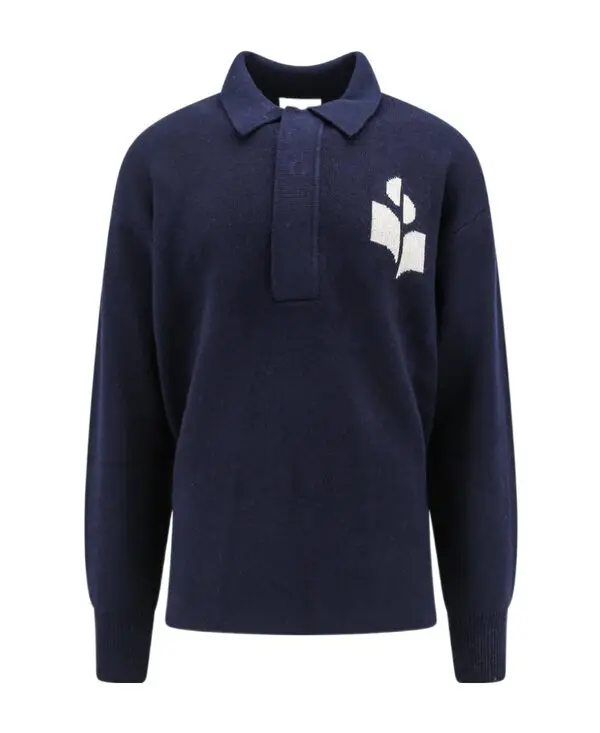 Isabel Marant Étoile William Logo Jacquard Sweater - Black