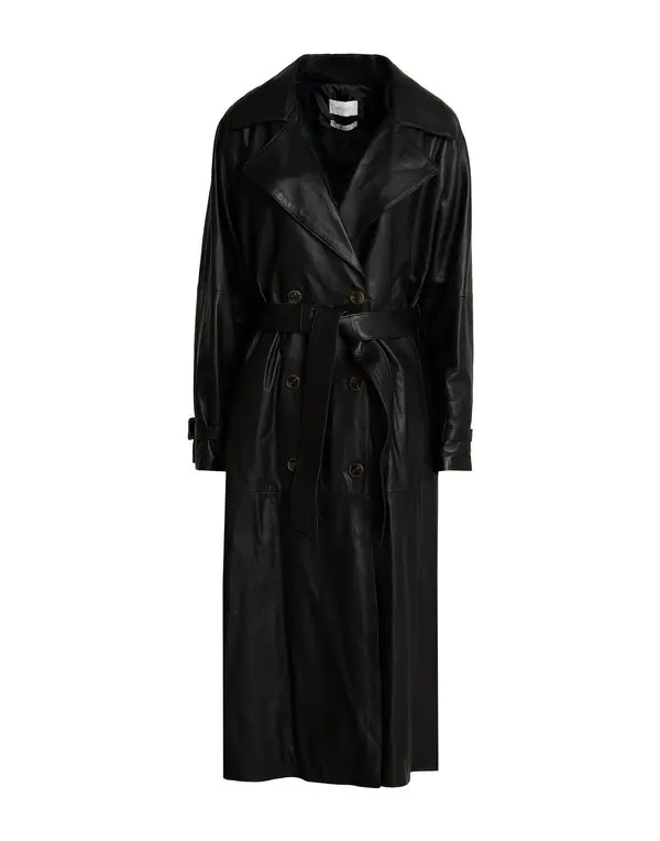 VICOLO Overcoat & Trench Coat Size Leather