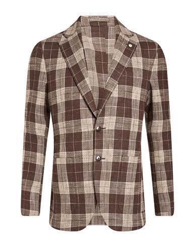 L.B.M. 1911 L. B.m. 1911 Blazer Chocolate Size Cotton, Linen, Silk - Brown
