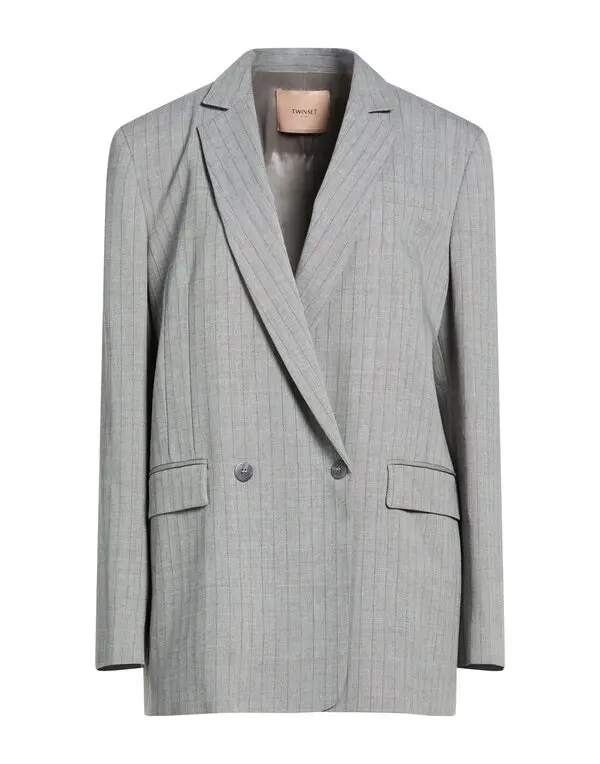 TWINSET Blazer Size Polyester, Viscose, Wool, Elastane