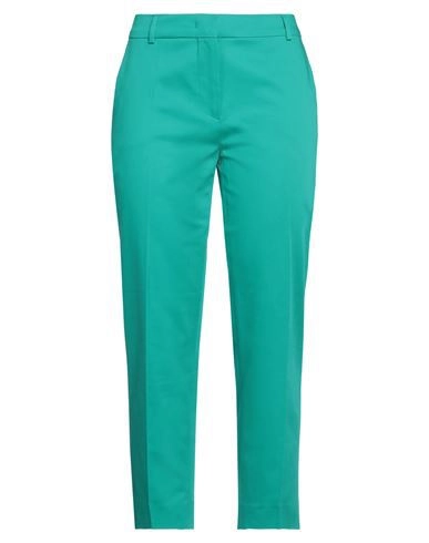Max Mara Pants Emerald Size Cotton, Elastane - Green