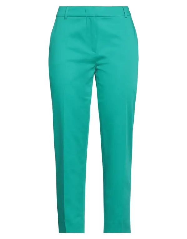 Max Mara Pants Emerald Size Cotton, Elastane
