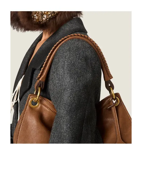 Miu Miu Single-breasted Double Wool Coat