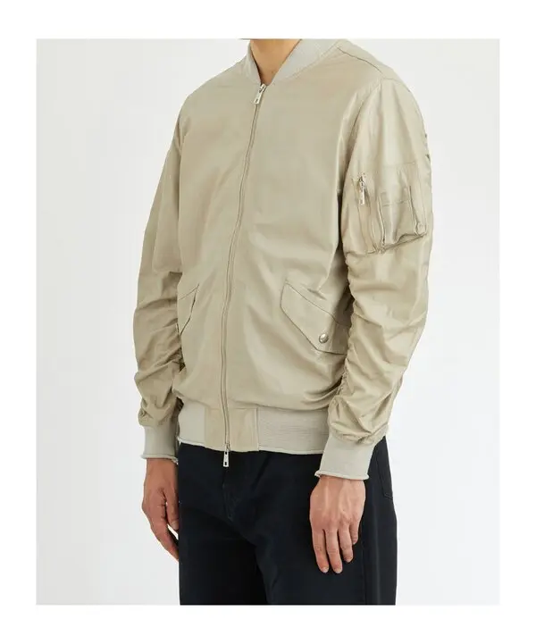 GIORGIO BRATO Leather Bomber Jacket