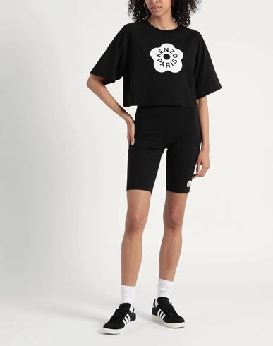 Kenzo Cotton Cropped T-shirt - Black