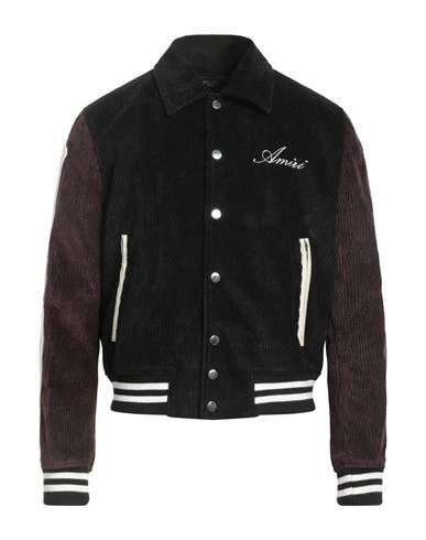 Amiri Jacket Size Polyester, Cotton, Rayon, Polyurethane, Ovine Leather - Black