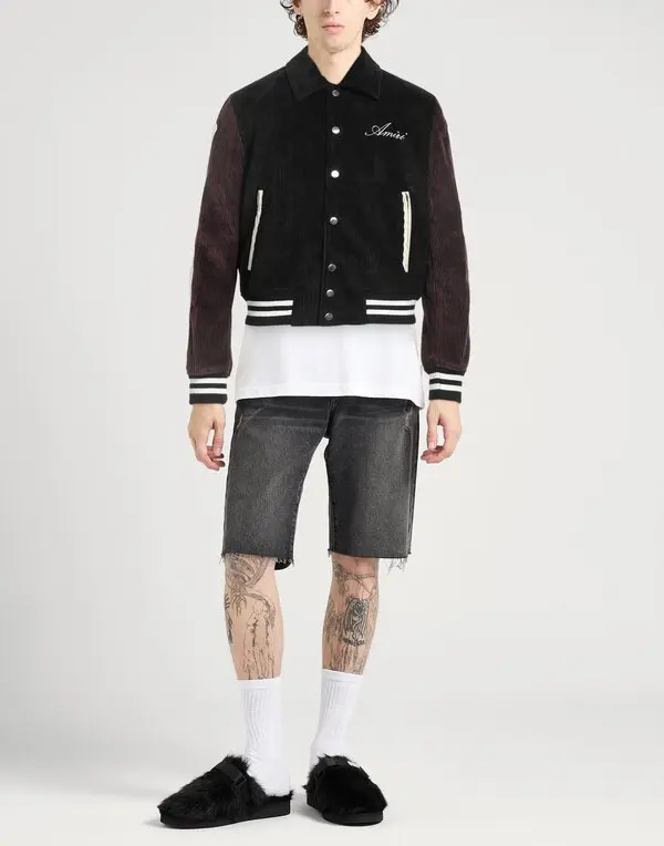 Amiri Jacket Size Polyester, Cotton, Rayon, Polyurethane, Ovine Leather