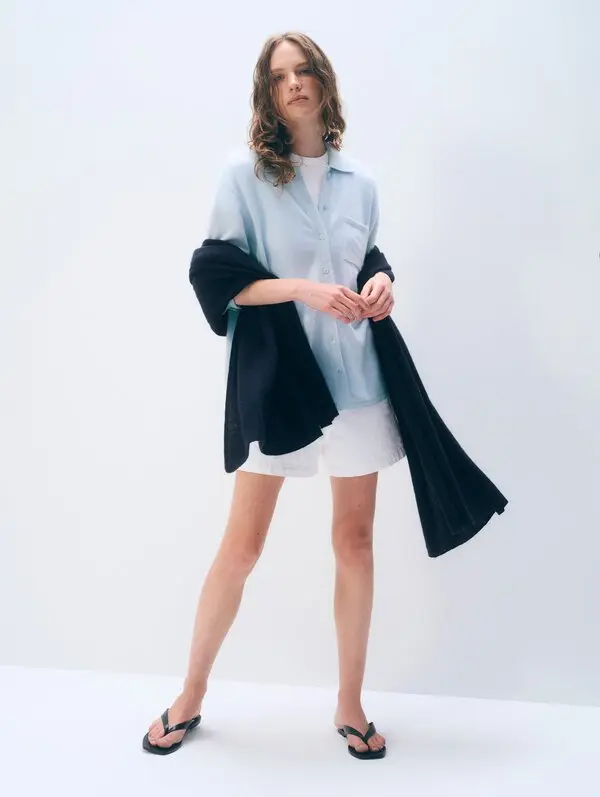 WHITE & WARREN Cashmere Travel Wrap In Size