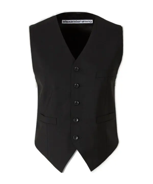Alexander Wang Zip-up Tailored Vest - Black